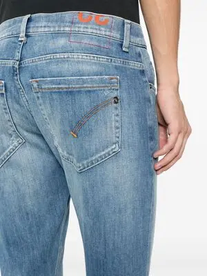 DONDUP Logo Plaque Jeans - Blue