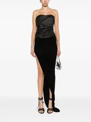 Rick Owens Edfu Draped Maxi Skirt