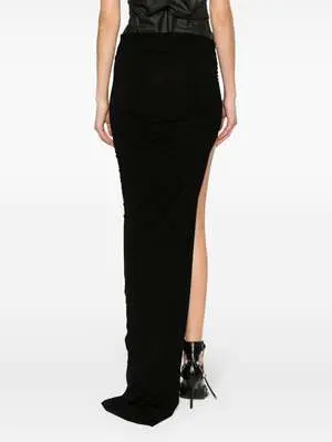 Rick Owens Edfu Draped Maxi Skirt