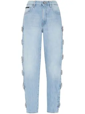 Philipp Plein Straight Hem Jeans For Women