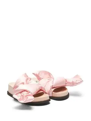 N°21 Bow Silk-satin Platform Sandals