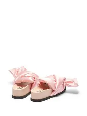 N°21 Bow Silk-satin Platform Sandals