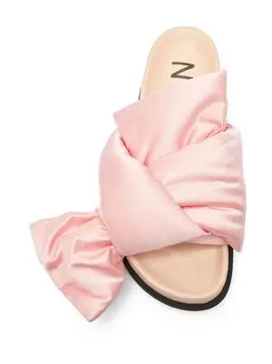 N°21 Bow Silk-satin Platform Sandals