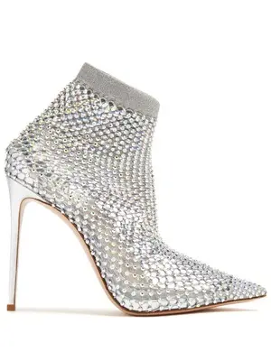 LE SILLA Gilda 120mm Leather Boots