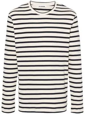 JIL SANDER Long-sleeve Striped Sweatshirt