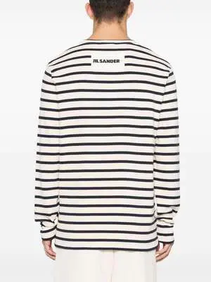 JIL SANDER Long-sleeve Striped Sweatshirt