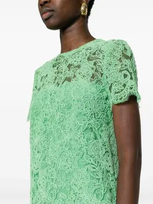 Ermanno Scervino Floral Lace Midi Dress