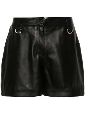 Off-White High-waisted Leather Shorts