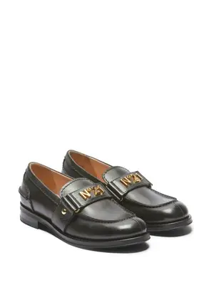 N°21 Logo-lettering Panelled Loafers