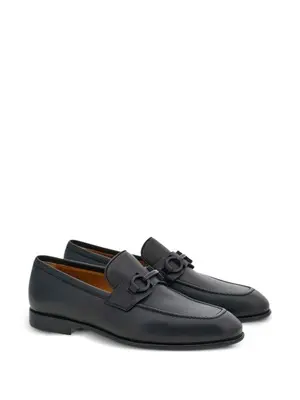 FERRAGAMO Gancini Ornament Moccasins - Black