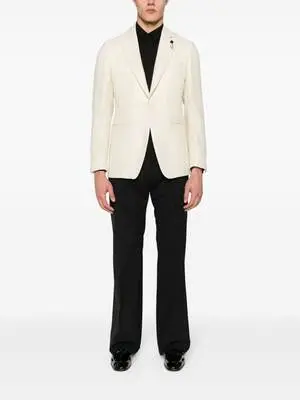 LARDINI Single-breasted Blazer - Neutrals