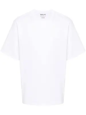 Martine Rose Reflective-logo Cotton T-shirt - White