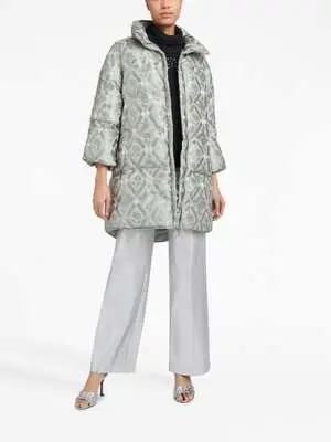 Cinq À Sept Diamond Floral Hallie Puffer Coat