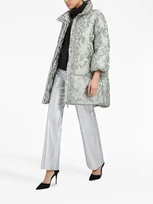 Cinq À Sept Diamond Floral Hallie Puffer Coat