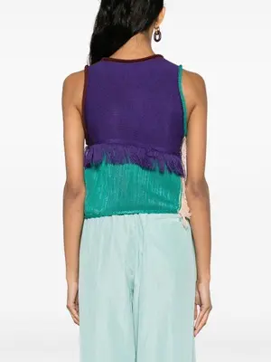 FORTE_FORTE Colour-block Knitted Top