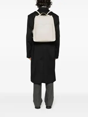VALEXTRA Grained-leather Backpack