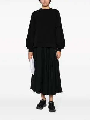 Yohji Yamamoto High-waisted Wool Midi Skirt