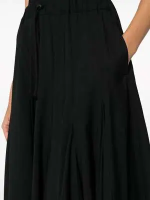 Yohji Yamamoto High-waisted Wool Midi Skirt