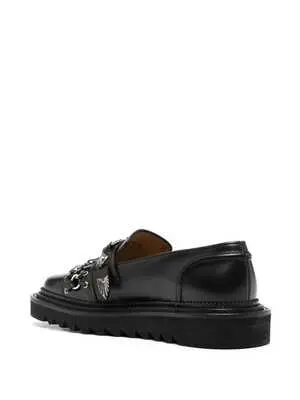 TOGA VIRILIS Stud-embellished Leather Loafers