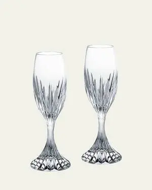THE MARTHA, BY BACCARAT Massena Champagne Flutes, Set Of 2 - One-color