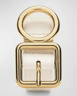 Jacquemus La Ceinture Regalo Leather Belt - Light Ivory