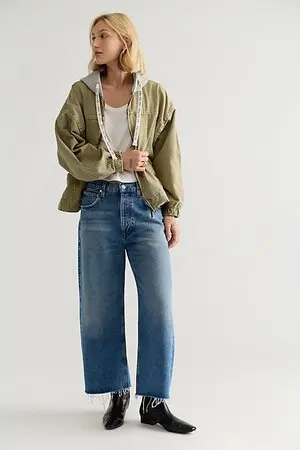 Citizens Of Humanity Ayla Raw Hem Crop Jeans Chaya