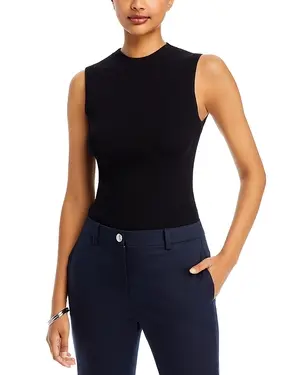 BOSS Feskies Sleeveless Ribbed Top - Black