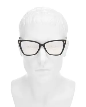 TOM FORD Butterfly Blue Light Glasses, 55mm