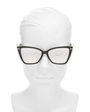 TOM FORD Butterfly Blue Light Glasses, 55mm