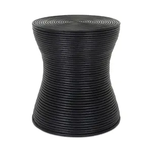 Livabliss Balinese End Table - Black