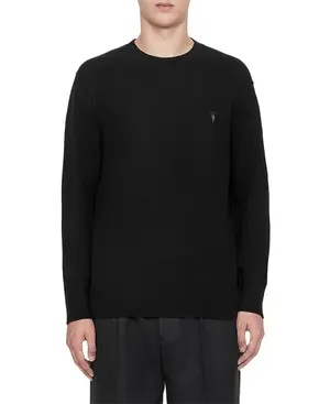 ALLSAINTS Statten Regular Fit Crewneck Sweater - Black