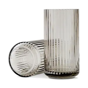 ROSENDAHL Lyngby Vase, Mouth Blown Glass - Gray