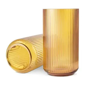 Rosendahl Lyngby Vase, Mouth Blown Glass - Yellow