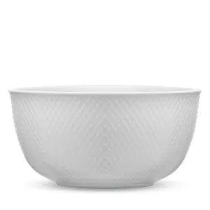 ROSENDAHL Lyngby Porcelain Rhombe Serving Bowl - White