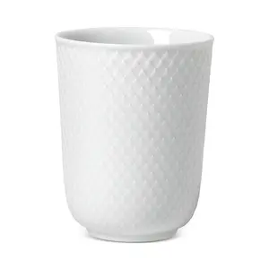 ROSENDAHL Lyngby Porcelain Rhombe Mug - White