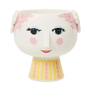 Rosendahl Bjorn Wiinblad Eva Flowerpot On Base - Rose