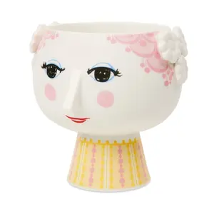 Rosendahl Bjorn Wiinblad Eva Flowerpot On Base - Rose