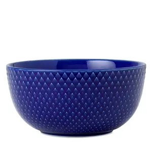 ROSENDAHL Lyngby Porcelain Rhombe Color Bowl - Dark Blue