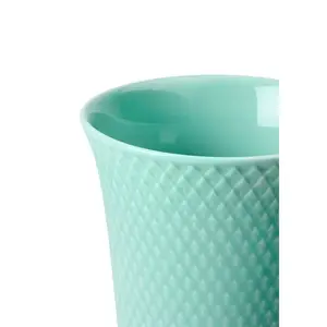 Rosendahl Lyngby Porcelain Rhombe Color Vase, Aqua