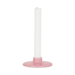 Rosendahl Lyngby Porcelain Rhombe Color Candle Holder - Rose