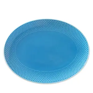 ROSENDAHL Lyngby Porcelain Rhombe Color Oval Serving Dish