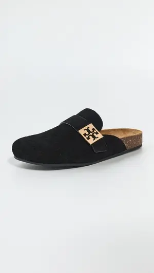 Tory Burch Mellow Mules - Perfect Black/gold