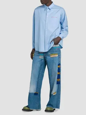 Marni Logo Poplin Button-up Shirt