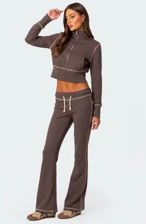 EDIKTED Alexia Crop Sweatshirt