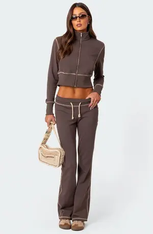 EDIKTED Alexia Crop Sweatshirt