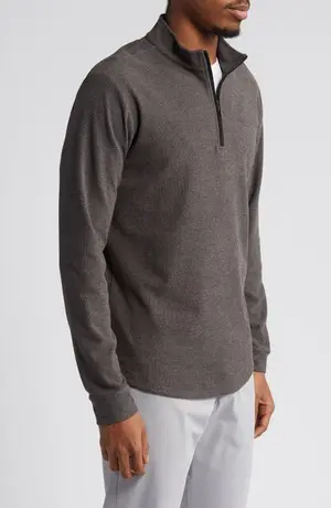 SWANNIES Emery Quarter-zip Golf Pullover - Charcoal