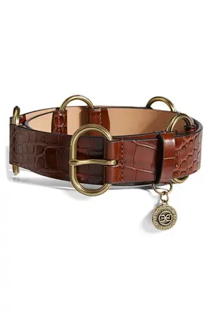 Sam Edelman Croc Embossed Link Belt