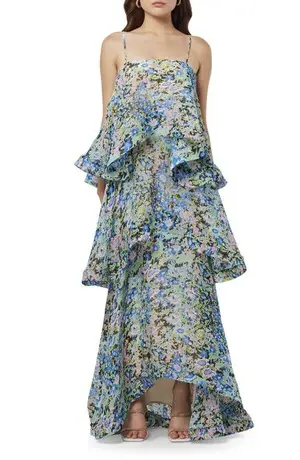 ELLIATT Armani Floral Tiered Maxi Dress