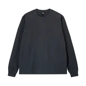 StÜssy Pigment Dyed Long-sleeve Crew - Black