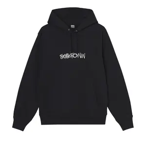 StÜssy Embroidered Hoodie - Black